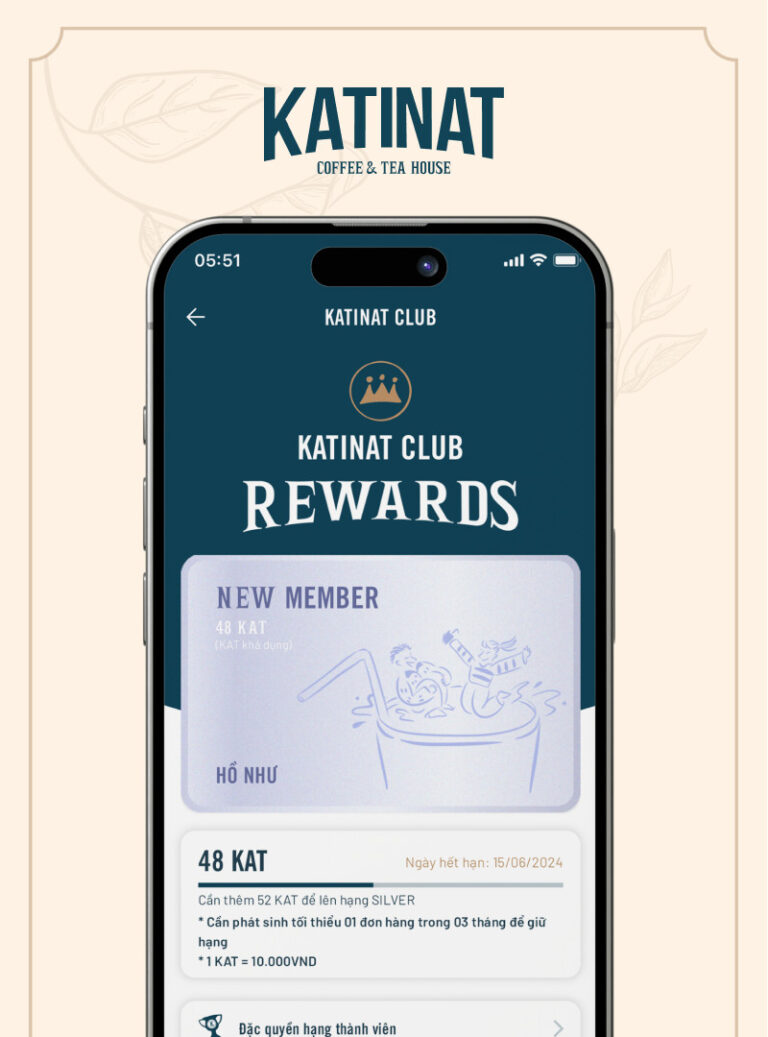 Mobile App cho Thương hiệu KATINAT Coffee & Tea House